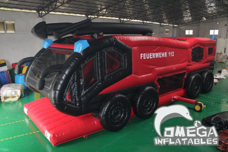 Omega Inflatables Factory - Fire Truck Obstacle Course