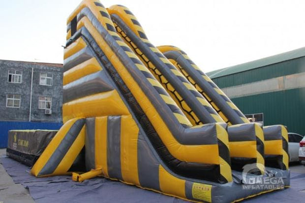 Omega Inflatables Factory - Freefall Double Jump Platform with Air Bag