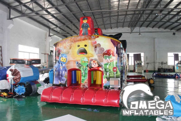 Omega Inflatables Factory - Giant Lego Inflatable Obstacle Course