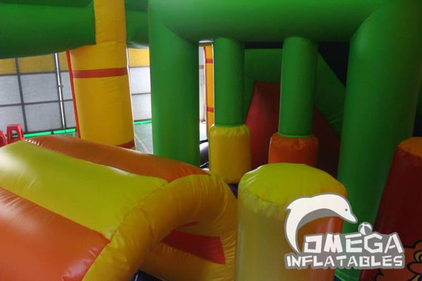 Omega Inflatables Factory - Inflatable Lion Combo with Roof