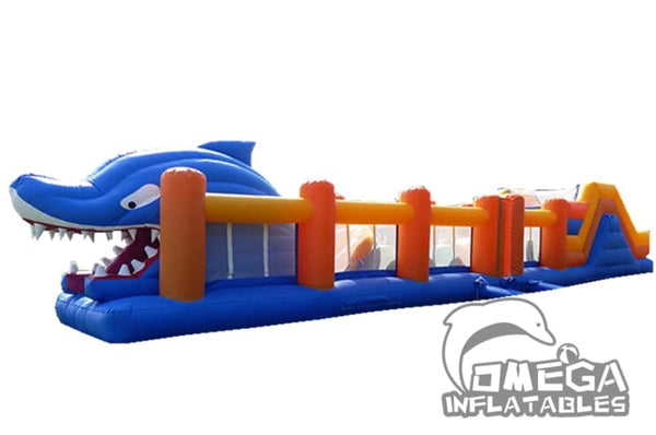 Omega Inflatables Factory - Inflatable Shark Obstacle Course