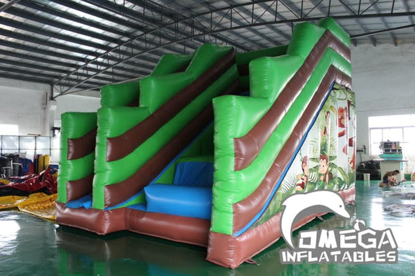 Omega Inflatables Factory - Jungle Monkey Inflatable Cliff Jump