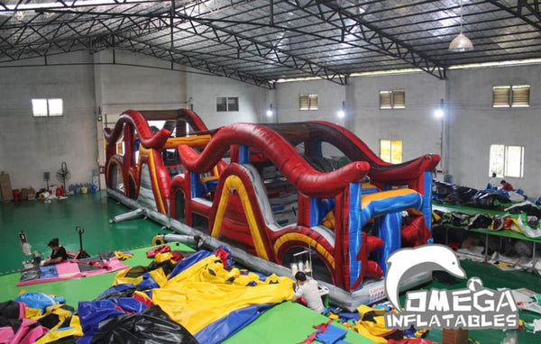 Omega Inflatables Factory - Marble Shadow Obstacle Course