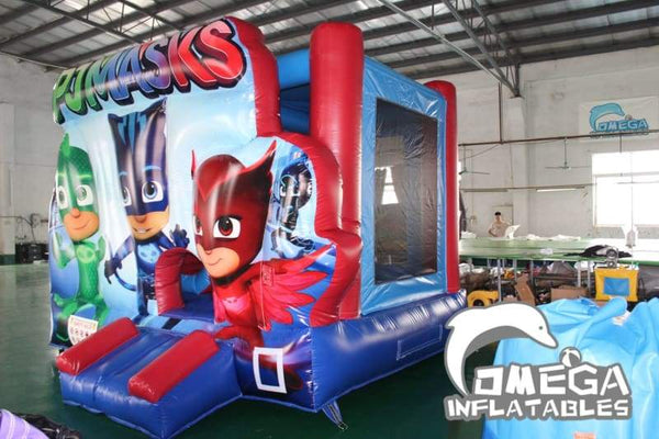 Omega Inflatables Factory - Masks Themed Jumping Castle