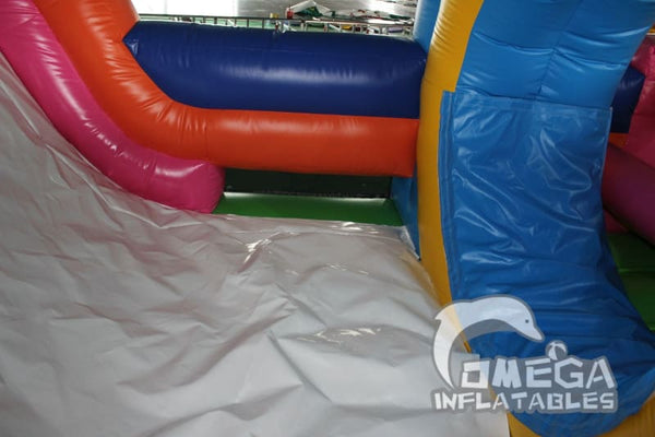 Omega Inflatables Factory - Mini Multi-Colored Inflatable Obstacle Course