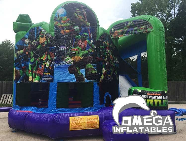 Omega Inflatables Factory - Ninja Turtles Inflatable Combo