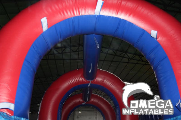 Omega Inflatables Factory - Red And Blue Slip N Slide