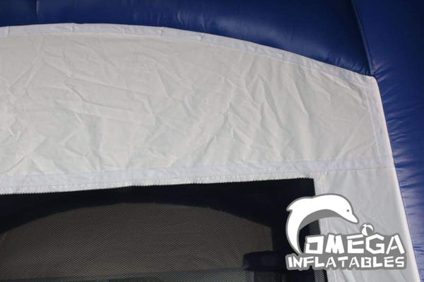 Omega Inflatables Factory - Royal Blue and White Inflatable Bounce ...