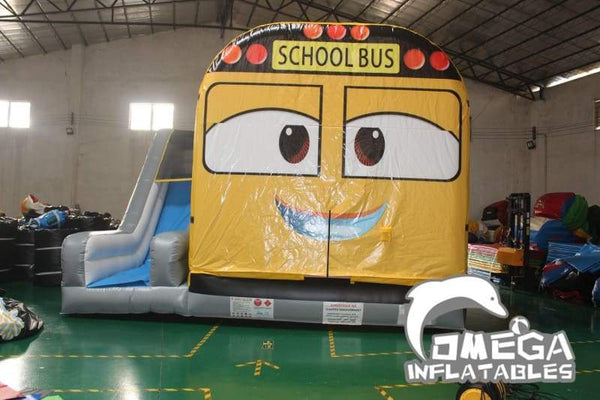 Omega Inflatables Factory - School Bus Commercial Inflatable Bounce ...