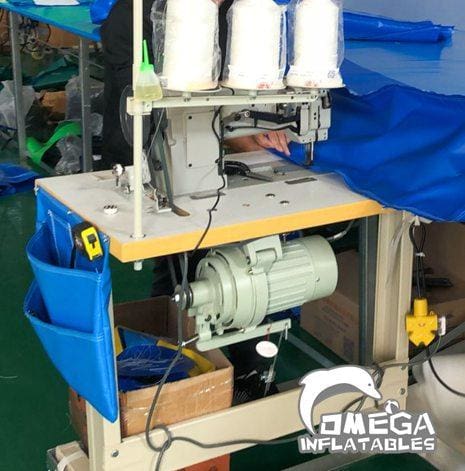 Omega Inflatables Factory - Sewing Machine with Wheels