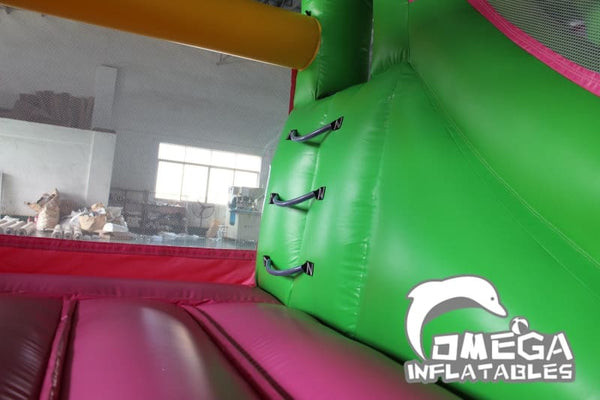 Omega Inflatables Factory - Spotty Dog Inflatable Bouncy Castle with Slide