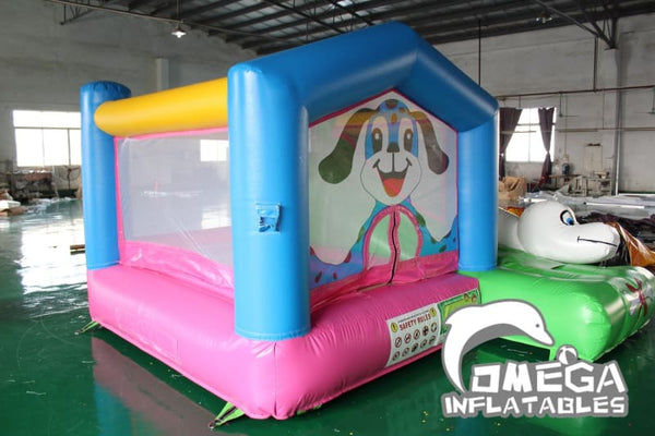 Omega Inflatables Factory - Spotty Dog Inflatable Bouncy Castle with Slide