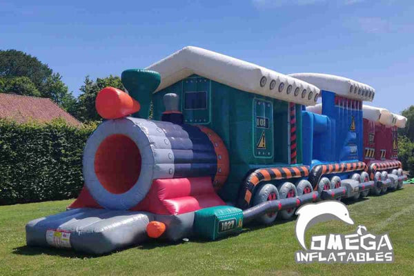 Omega Inflatables Factory - Steam Train Obstacle Course
