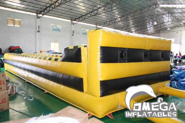 Omega Inflatables Factory - Three Lane Bungee Run in Toxic Theme